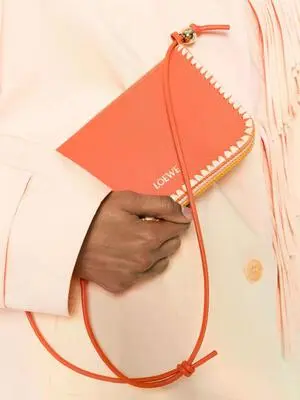 Loewe Clutch Bag With Whipstitch Trim