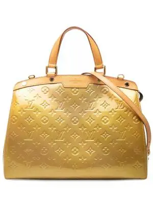 LOUIS VUITTON Monogram Vernis Brea Gm Satchel - Neutrals