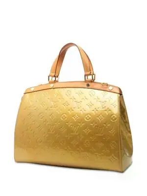 LOUIS VUITTON Monogram Vernis Brea Gm Satchel - Neutrals