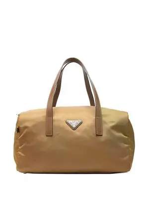 Prada 2013-2026 Tessuto Boston Bag Satchel - Brown