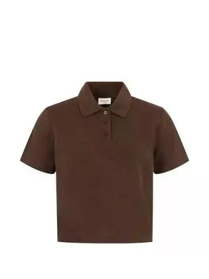 Saint Laurent Cassandre Cropped Polo