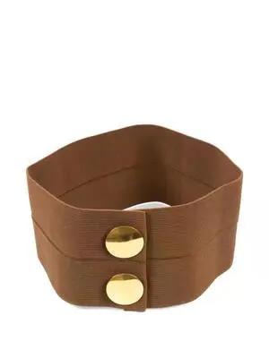 Saint Laurent Elasticated Belt - Brown