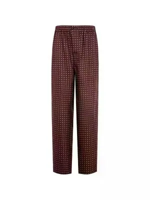 Saint Laurent Geometric-print Straight Trousers