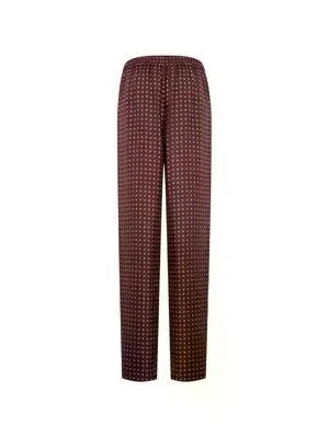 Saint Laurent Geometric-print Straight Trousers