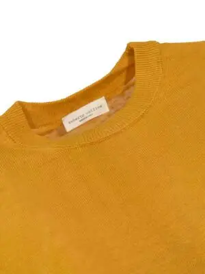 ROBERTO COLLINA Linen T-shirt - Orange