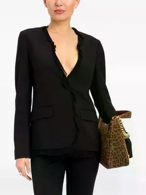 TWINSET Ruffled-trim Blazer