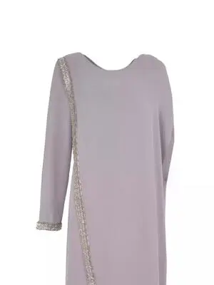LOODYANA Embellished Cape Overlay Maxi Dress
