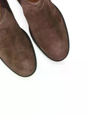 TOD'S Suede Chelsea Boots With Monogram Detail