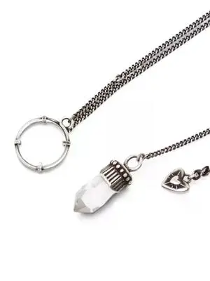 ANN DEMEULEMEESTER Asymmetric Curb Chain Drop Earrings