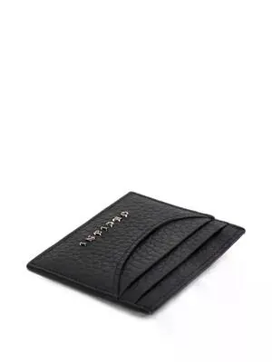 Orciani Logo-plaque Pebbled-leather Cardholder