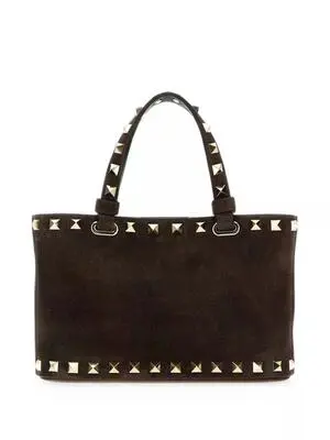 Valentino Garavani Rockstud Mini Suede Shopping Bag