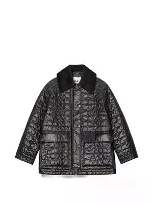 GANNI Quilted Flap-pocket Jacket