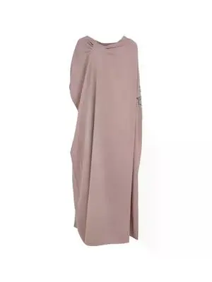 LOODYANA Embroidered Layered Maxi Dress - Pink