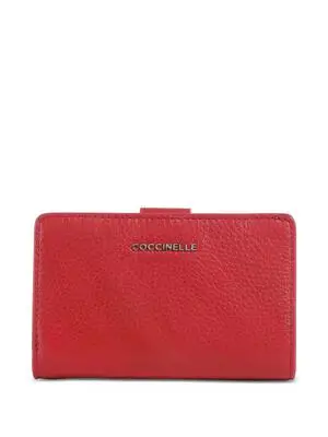 COCCINELLE Logo-plaque Bi-fold Wallet - Red