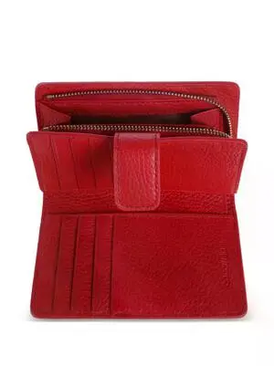 COCCINELLE Logo-plaque Bi-fold Wallet - Red