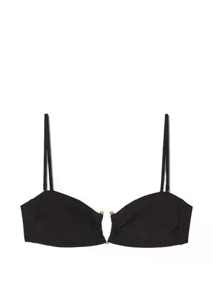 NILI LOTAN Ruched Bandeau Bikini Top