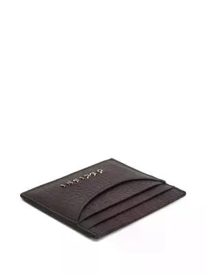 Orciani Logo-plaque Pebbled-leather Cardholder