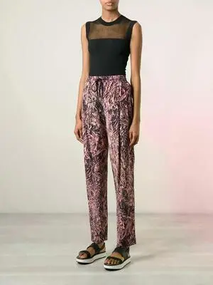 Alexander McQueen Fanzine Foil Print Trousers