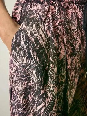Alexander McQueen Fanzine Foil Print Trousers