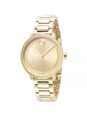 Movado Bold Round-face 34mm Watch - Gold