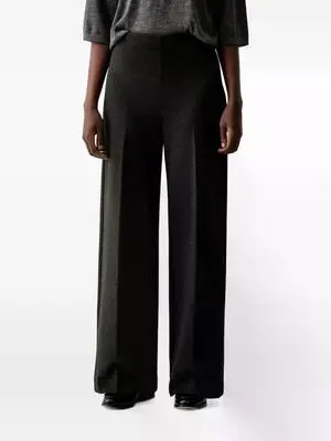 Marc O'polo Margo Pressed-crease Wide-leg Trousers - Grey