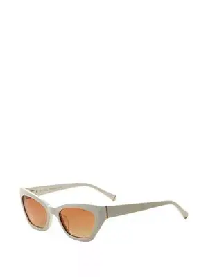 TURA Delila Cat-eye Sunglasses - White