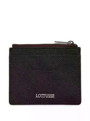 LOTTUSSE Logo-print Leather Card Holder - Brown