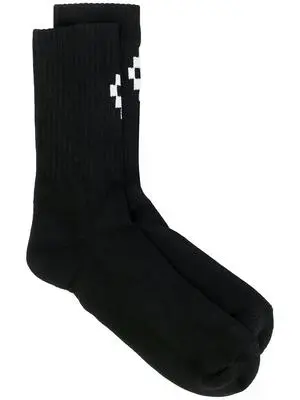 COUNTY OF MILAN Logo Socks - Black