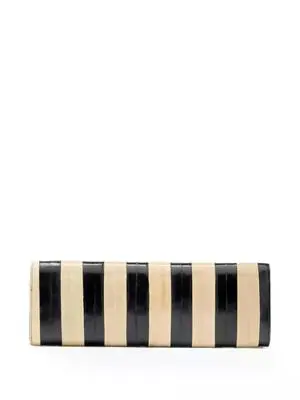 Proenza Schouler Hex Clutch In Striped Eel