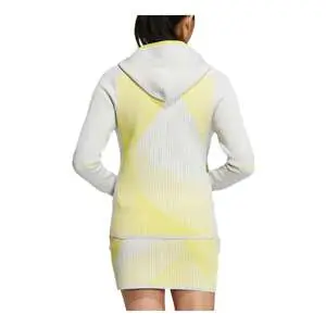 Adidas Primeknit Hooded Jacket Asia Sizing 'yellow Grey