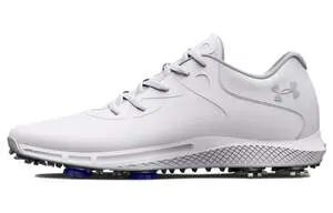 Under Armour Charged Breathe 2 Golf Sneakers - White/metallic Silver