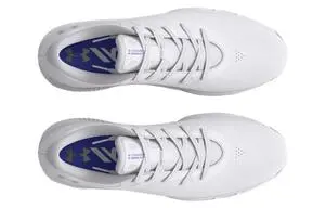 Under Armour Charged Breathe 2 Golf Sneakers - White/metallic Silver