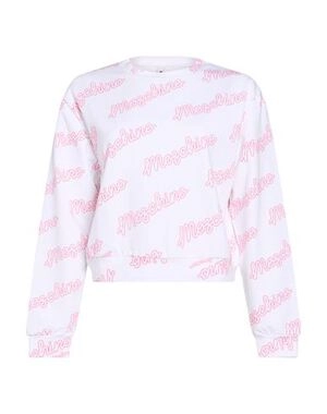 Moschino Sweatshirt Size Cotton, Elastane - White