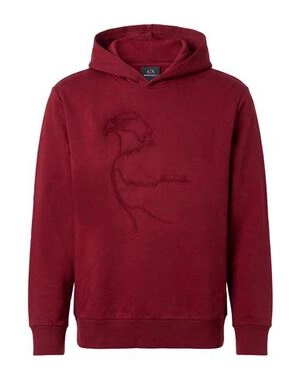 Armani Exchange Sweatshirt Burgundy Size Cotton - Red