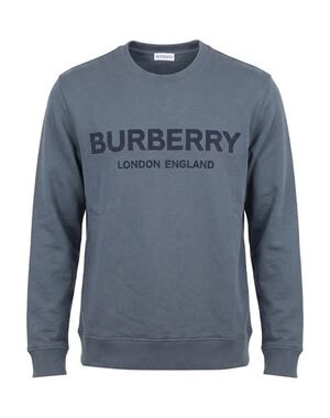 Burberry Sweatshirt Slate Size Cotton, Elastane - Blue