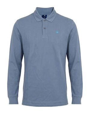 G-star Raw Polo Shirt Slate Size Organic Cotton, Elastane - Blue