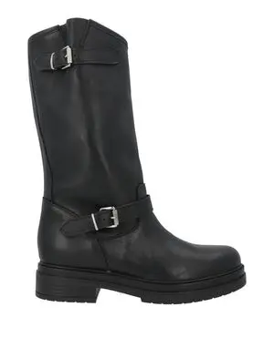 DIVINE FOLLIE Boot Dark Size Leather - Black