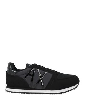 Armani Exchange Sneakers Size Synthetic Material, Textile Fibers - Black
