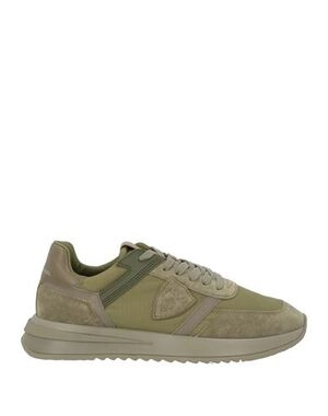 Philippe Model Leather And Textile Low-top Sneakers - Green