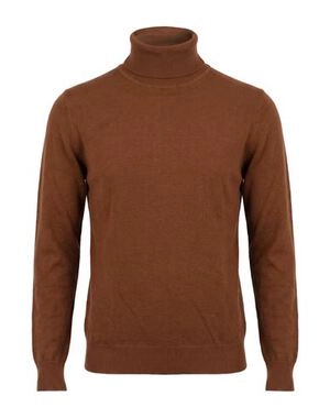 Alpha Studio Turtleneck Size Geelong Wool - Brown