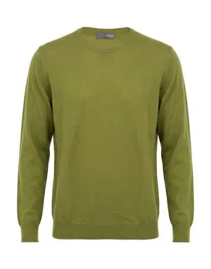 DRUMOHR Merino Wool Crewneck Sweater - Green