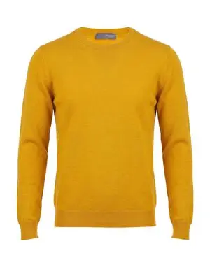 DRUMOHR Sweater Military Size Merino Wool - Yellow