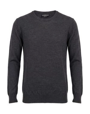 Emporio Armani Sweater Charcoal Size Virgin Wool - Grey