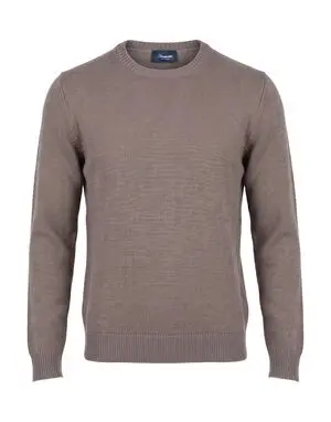 DRUMOHR Sweater Taupe Size Merino Wool