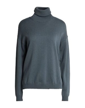 Crossley Turtleneck Slate Size Virgin Wool - Blue