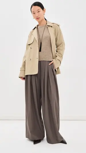 THE ELDER STATESMAN Elena Cashmere Crop Sweater