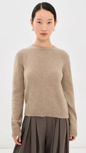 THE ELDER STATESMAN Elena Cashmere Crop Sweater