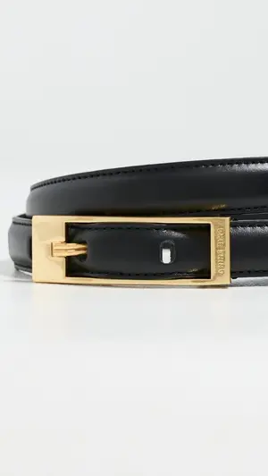 ANINE BING Elly Smooth Leather Belt