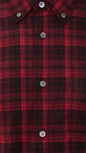 DUNST Checked Flannel Button Down Shirt
