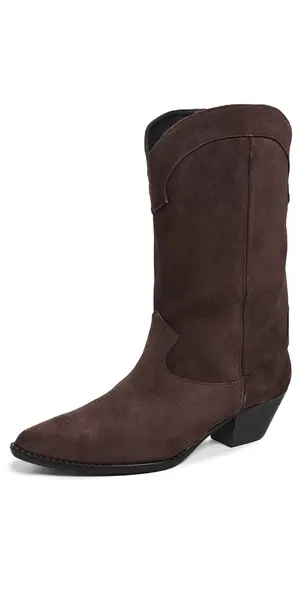 Freda Salvador Loretta Western Boots - Espresso Suede